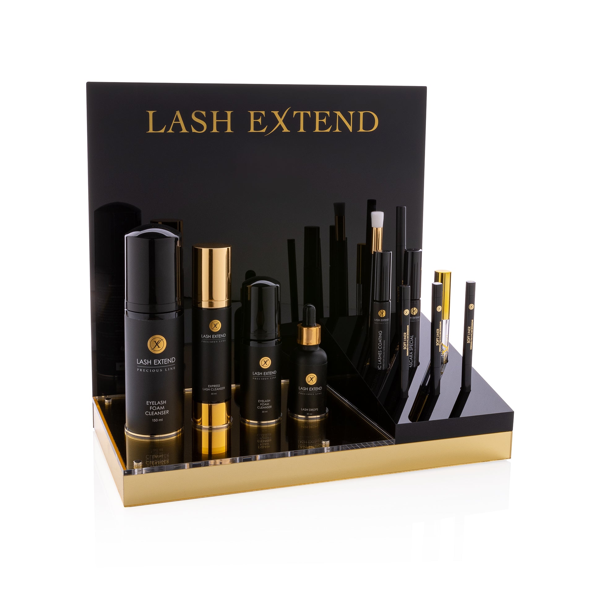 Lash eXtend Aftercare Products display – LASH EXTEND